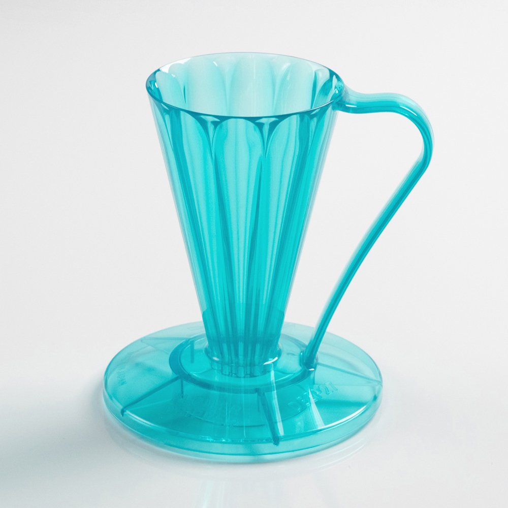 Cafec Tritan Flower Dripper Deep 27 (Youmeca Blue) – Kohiraifu 珈琲生活